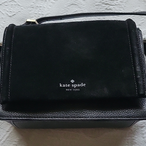 kate spade | Bags | Kate Spade Black Suede Crossbody Bag | Poshmark